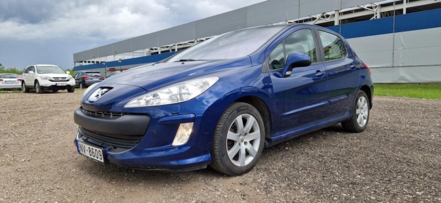Blue Peugeot 308 2010 in Riga, with an engine capacity of 1.60 L and mileage of 203 thousand km for 4450 €, photo 1 on AUTOMOTO.COM.LV
