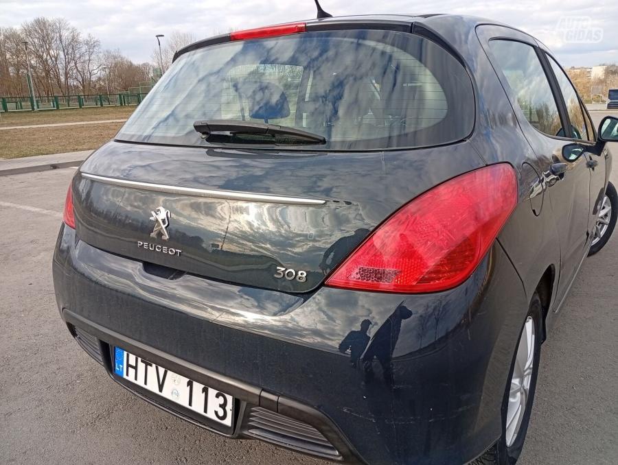 Blue Peugeot 308 2011 in Vilnius, with an engine capacity of 1.60 L and mileage of 320 thousand km for 1850 €, photo 12 on AUTOMOTO.COM.LV