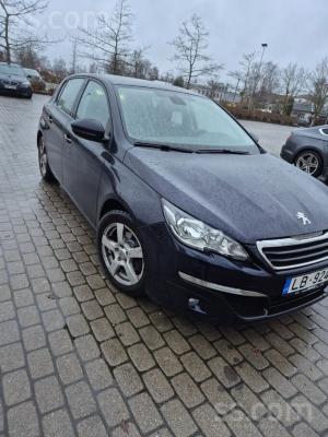 Blue Peugeot 308 2014 in Jelgava, with an engine capacity of 1.60 L and mileage of 128 thousand km for 7995 €, photo  on AUTOMOTO.COM.LV