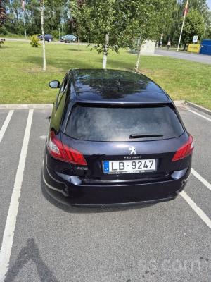 Blue Peugeot 308 2014 in Jelgava, with an engine capacity of 1.60 L and mileage of 129 thousand km for 5295 €, photo 16 on AUTOMOTO.COM.LV