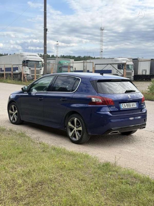 Синий Пежо 308 2015 в Вильнюс, объемом двигателя 1.20 л и пробегом 220 тыс. км за 4000 €, фото 6 на AUTOMOTO.COM.LV