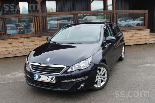 Blue Peugeot 308 2015 in Riga, with an engine capacity of 1.60 L and mileage of 0 thousand km for 4400 €, photo 1 on AUTOMOTO.COM.LV