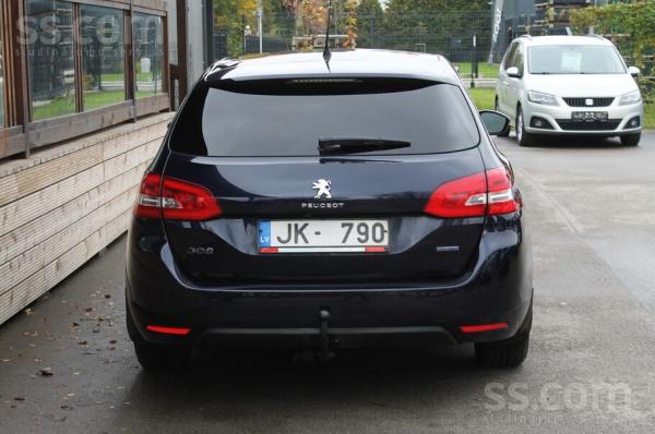 Blue Peugeot 308 2015 in Riga, with an engine capacity of 1.60 L and mileage of 0 thousand km for 4400 €, photo 7 on AUTOMOTO.COM.LV