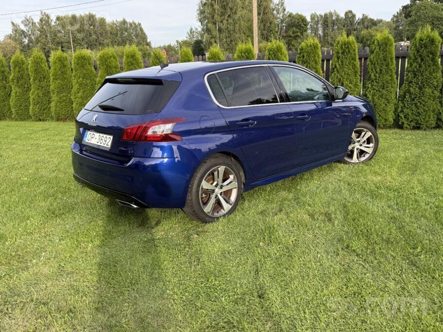 Blue Peugeot 308 2016 in Jelgava, with an engine capacity of 1.20 L and mileage of 166 thousand km for 6990 €, photo 7 on AUTOMOTO.COM.LV