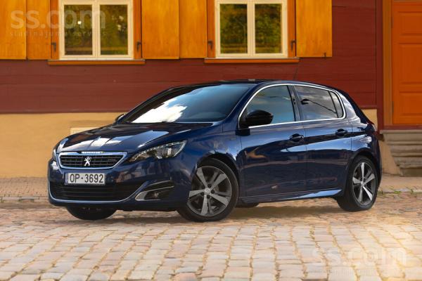 Blue Peugeot 308 2016 in Jelgava, with an engine capacity of 1.20 L and mileage of 166 thousand km for 6790 €, photo 1 on AUTOMOTO.COM.LV