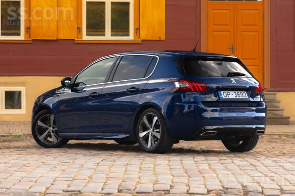 Blue Peugeot 308 2016 in Jelgava, with an engine capacity of 1.20 L and mileage of 166 thousand km for 6790 €, photo 5 on AUTOMOTO.COM.LV