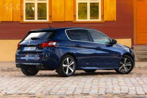 Blue Peugeot 308 2016 in Jelgava, with an engine capacity of 1.20 L and mileage of 166 thousand km for 6790 €, photo 7 on AUTOMOTO.COM.LV