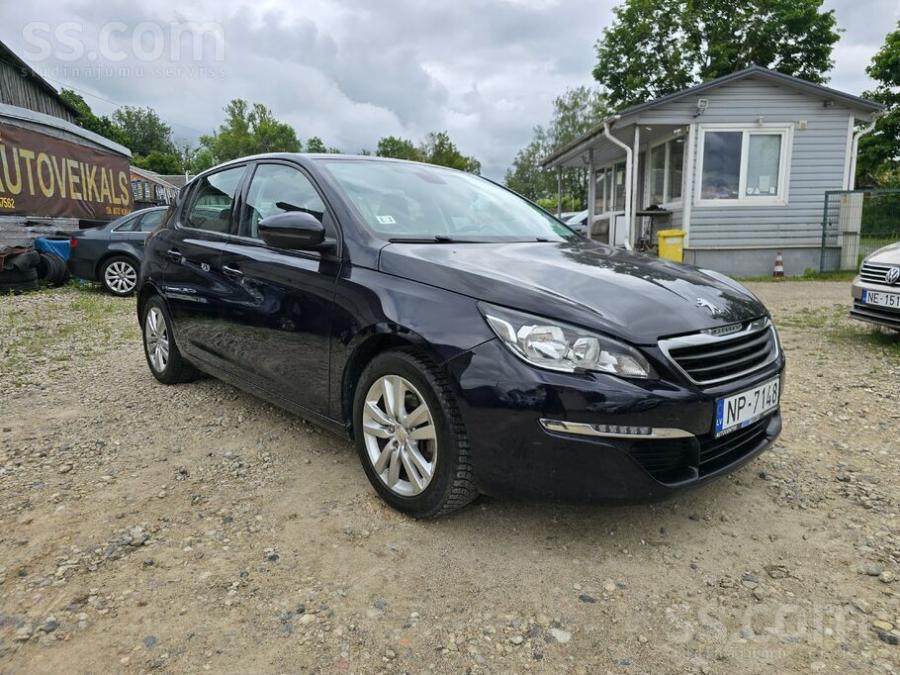 Blue Peugeot 308 2017 in Rezekne, with an engine capacity of 1.60 L and mileage of 0 thousand km for 5950 €, photo 4 on AUTOMOTO.COM.LV