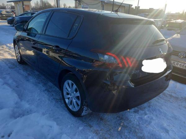 Blue Peugeot 308 2018 in Panevezys, with an engine capacity of 1.50 L and mileage of 123 thousand km for 6450 €, photo 4 on AUTOMOTO.COM.LV