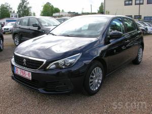 Blue Peugeot 308 2019 in Riga, with an engine capacity of 1.50 L and mileage of 142 thousand km for 5950 €, photo  on AUTOMOTO.COM.LV