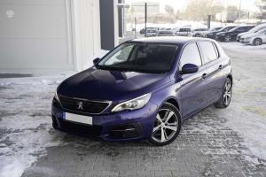 Blue Peugeot 308 2020 in Vilnius, with an engine capacity of 1.50 L and mileage of 99 thousand km for 7899 €, photo  on AUTOMOTO.COM.LV