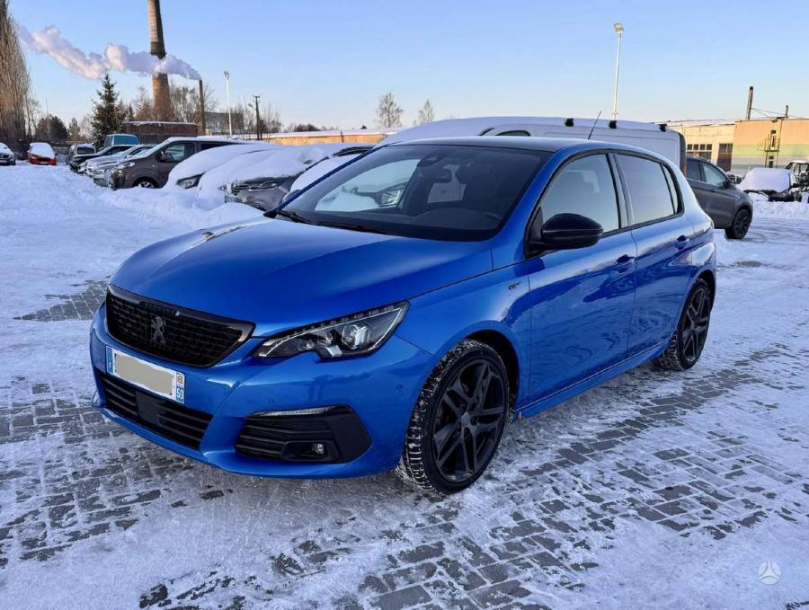 Blue Peugeot 308 2020 in Taurage, with an engine capacity of 1.50 L and mileage of 102 thousand km for 12300 €, photo 1 on AUTOMOTO.COM.LV
