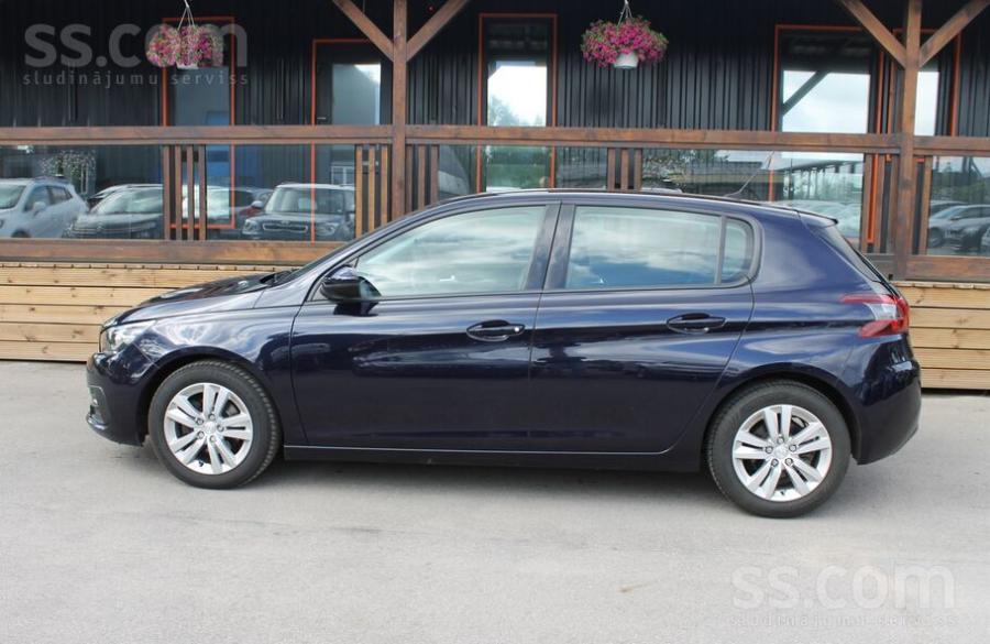 Blue Peugeot 308 2020 in Riga, with an engine capacity of 1.20 L and mileage of 0 thousand km for 9450 €, photo 10 on AUTOMOTO.COM.LV