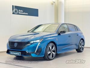 Zils Peugeot 308 2025 Tallina, ar dzinēja tilpumu 1.50 L un nobraukumu 14 tūkst. km par 26900 €, foto  vietnē AUTOMOTO.COM.LV