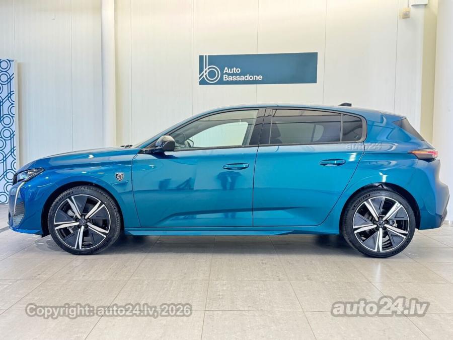 Blue Peugeot 308 2025 in Tallinn, with an engine capacity of 1.50 L and mileage of 14 thousand km for 26900 €, photo 4 on AUTOMOTO.COM.LV