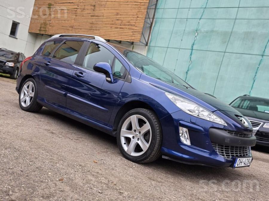 Blue Peugeot 308 2008 in Daugavpils, with an engine capacity of 1.60 L and mileage of 0 thousand km for 4550 €, photo 3 on AUTOMOTO.COM.LV