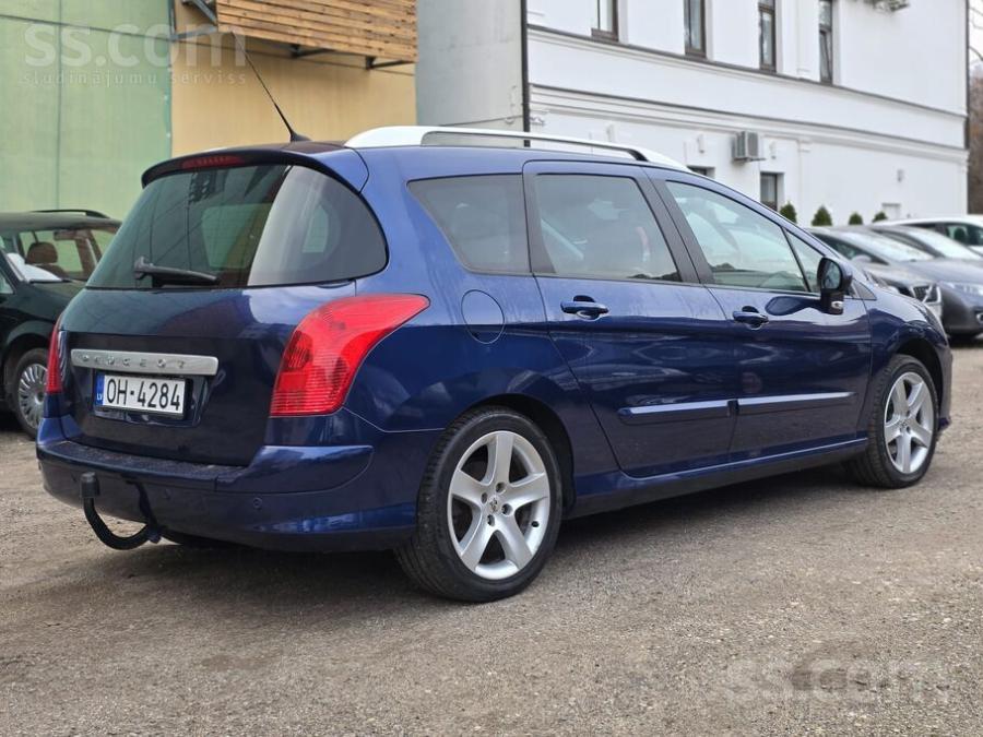 Blue Peugeot 308 2008 in Daugavpils, with an engine capacity of 1.60 L and mileage of 0 thousand km for 4550 €, photo 9 on AUTOMOTO.COM.LV