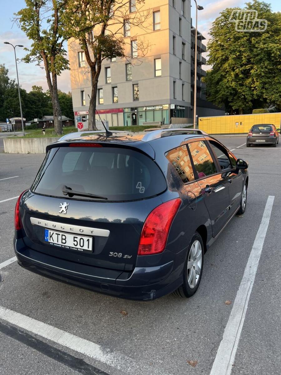 Blue Peugeot 308 2008 in Vilnius, with an engine capacity of 1.60 L and mileage of 180 thousand km for 2350 €, photo 6 on AUTOMOTO.COM.LV