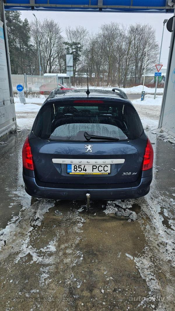 Blue Peugeot 308 2009 in Tallinn, with an engine capacity of 1.60 L and mileage of 254 thousand km for 2250 €, photo 6 on AUTOMOTO.COM.LV