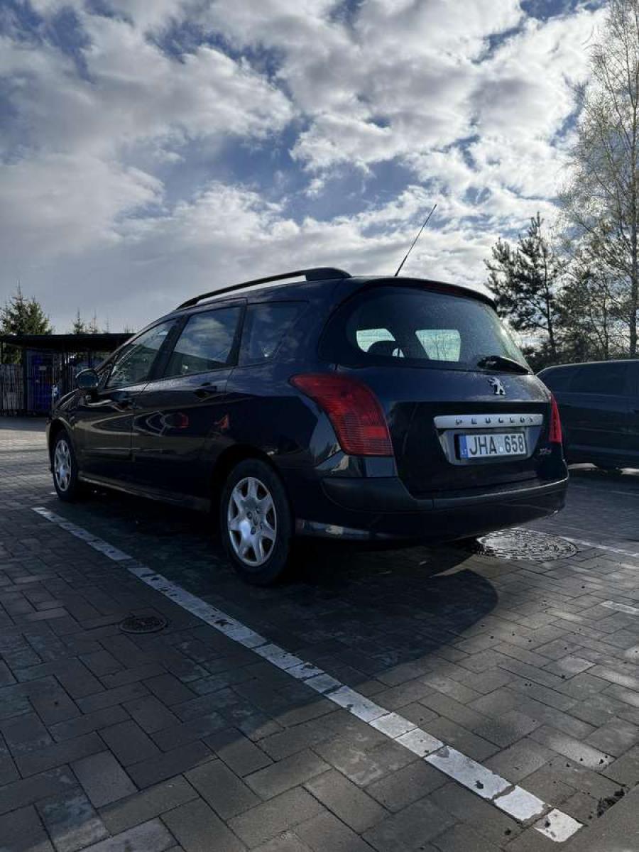 Blue Peugeot 308 2011 in Alytus, with an engine capacity of 1.56 L and mileage of 363 thousand km for 1700 €, photo 5 on AUTOMOTO.COM.LV