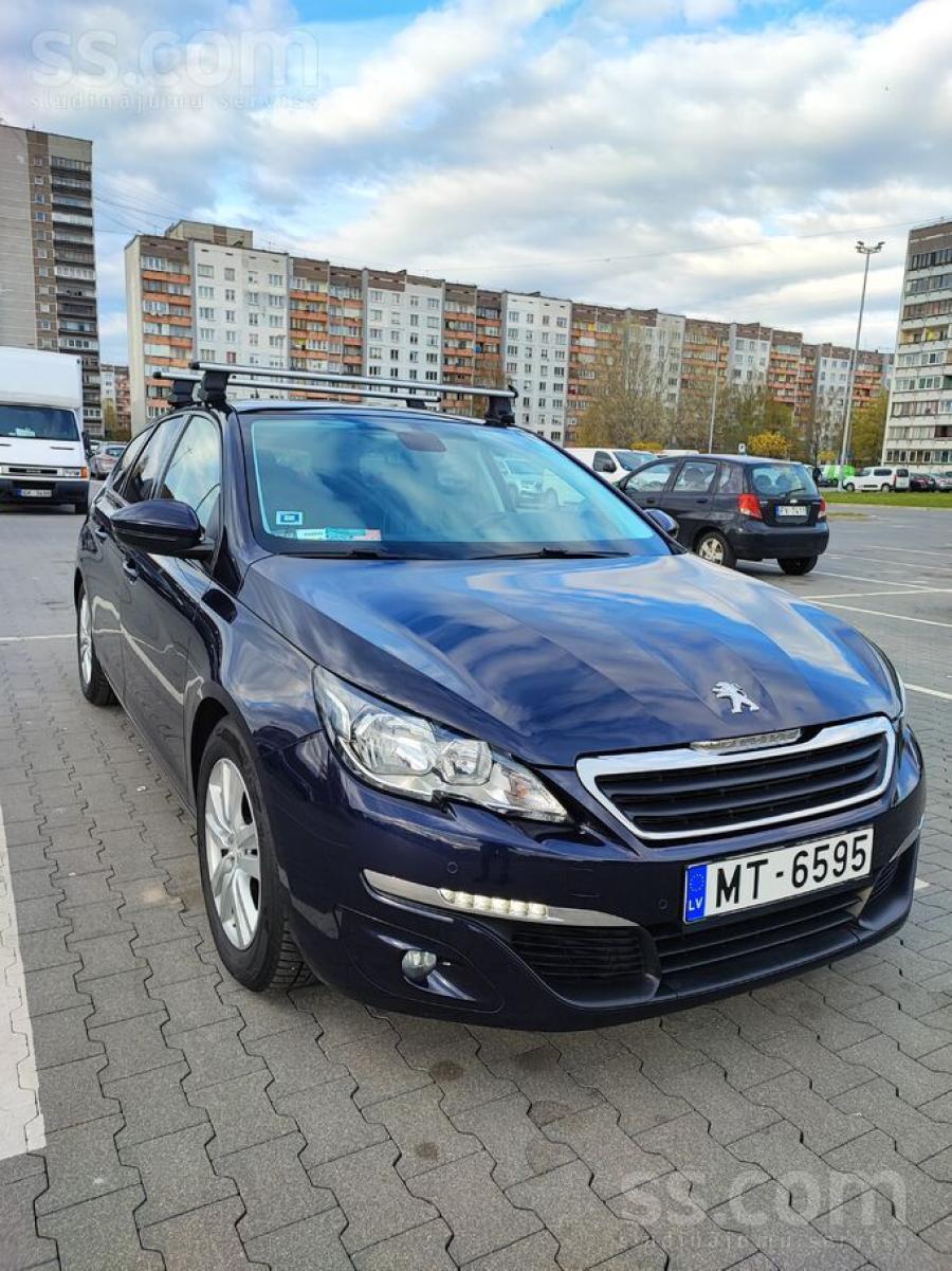 Синий Пежо 308 2015 в Рига, объемом двигателя 1.60 л и пробегом 230 тыс. км за 5750 €, фото 1 на AUTOMOTO.COM.LV