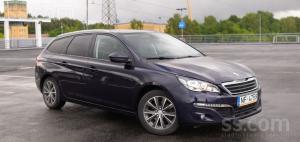 Blue Peugeot 308 2015 in Riga, with an engine capacity of 1.60 L and mileage of 228 thousand km for 4400 €, photo  on AUTOMOTO.COM.LV