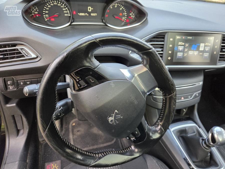 Blue Peugeot 308 2015 in Klaipeda, with an engine capacity of 1.60 L and mileage of 306 thousand km for 4150 €, photo 12 on AUTOMOTO.COM.LV