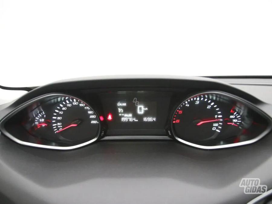 Blue Peugeot 308 2016 in Vilnius, with an engine capacity of 1.60 L and mileage of 200 thousand km for 6299 €, photo 20 on AUTOMOTO.COM.LV