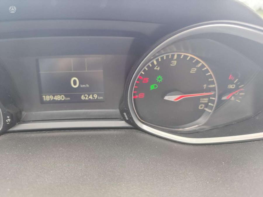 Синий Пежо 308 2018 в Каунас, объемом двигателя 1.56 л и пробегом 190 тыс. км за 5999 €, фото 13 на AUTOMOTO.COM.LV