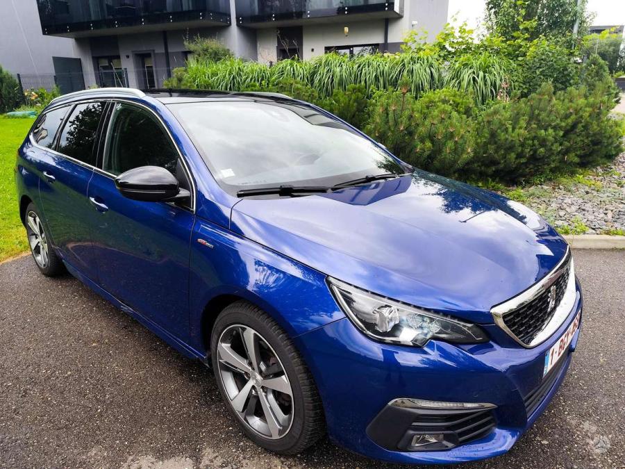 Blue Peugeot 308 2018 in Kaunas, with an engine capacity of 1.56 L and mileage of 190 thousand km for 5999 €, photo 3 on AUTOMOTO.COM.LV