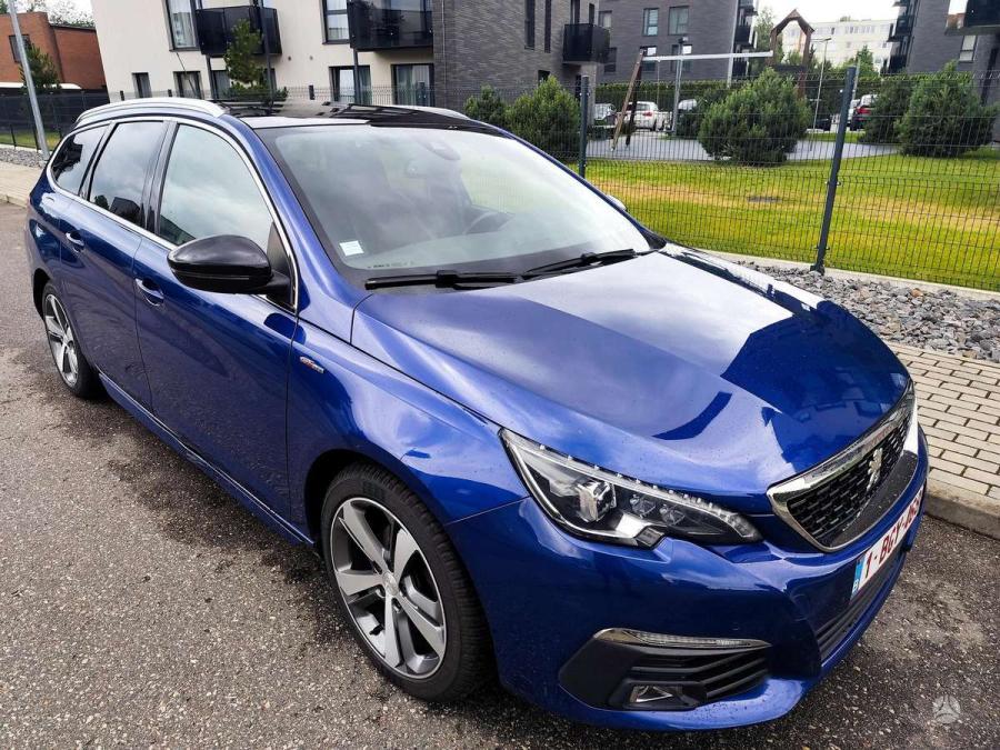 Blue Peugeot 308 2018 in Kaunas, with an engine capacity of 1.56 L and mileage of 190 thousand km for 5999 €, photo 8 on AUTOMOTO.COM.LV