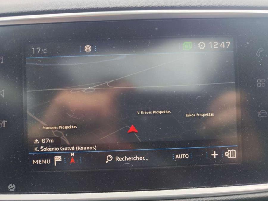 Blue Peugeot 308 2018 in Kaunas, with an engine capacity of 1.56 L and mileage of 190 thousand km for 5999 €, photo 13 on AUTOMOTO.COM.LV