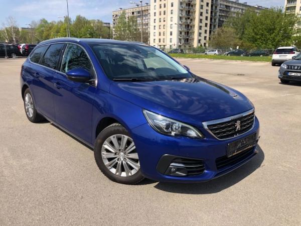 Blue Peugeot 308 2019 in Riga, with an engine capacity of 1.50 L and mileage of 191 thousand km for 10950 €, photo 3 on AUTOMOTO.COM.LV