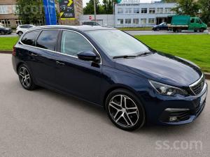 Blue Peugeot 308 2019 in Riga, with an engine capacity of 1.50 L and mileage of 143 thousand km for 9150 €, photo  on AUTOMOTO.COM.LV