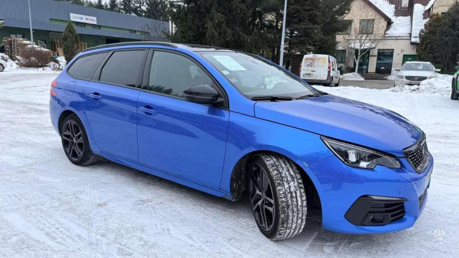 Blue Peugeot 308 2021 in Kaunas, with an engine capacity of 1.50 L and mileage of 146 thousand km for 10406 €, photo 2 on AUTOMOTO.COM.LV