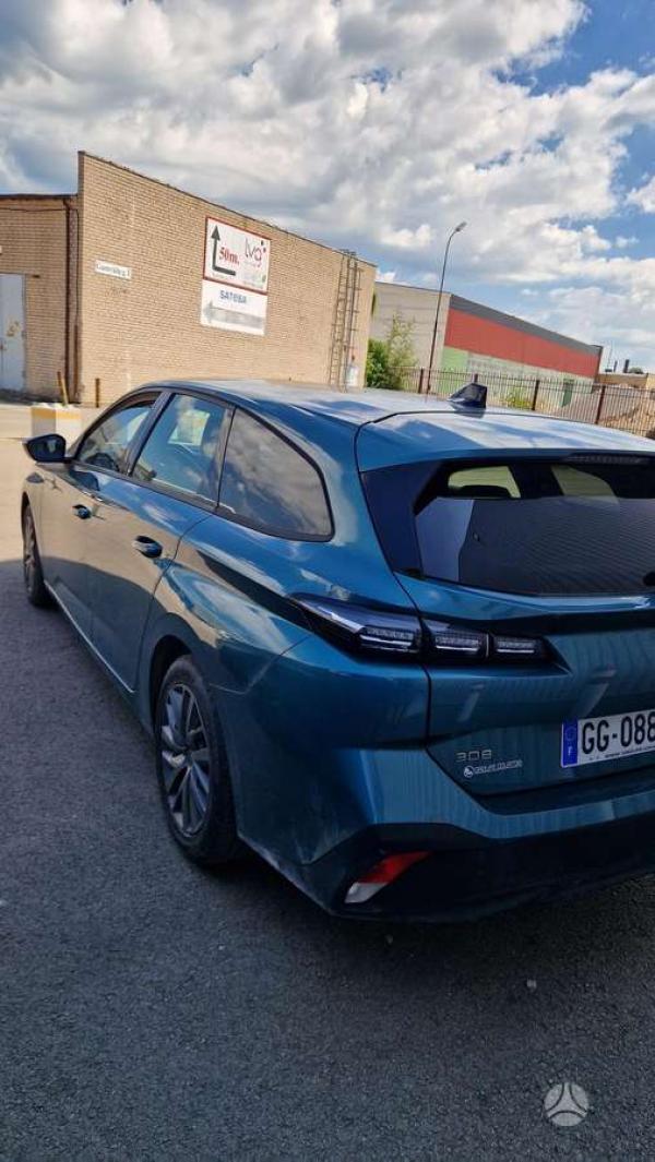 Blue Peugeot 308 2023 in Marijampole, with an engine capacity of 1.20 L and mileage of 140 thousand km for 8950 €, photo 10 on AUTOMOTO.COM.LV