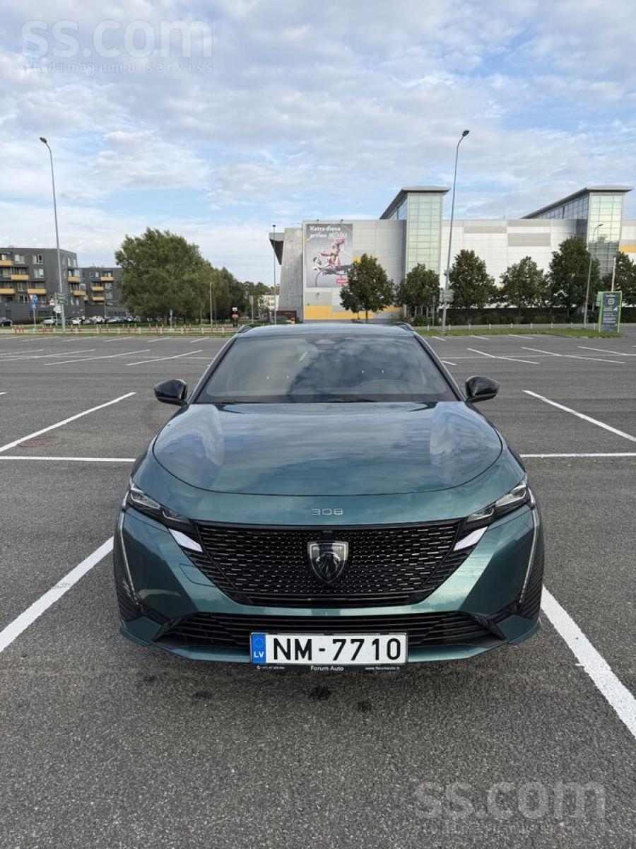 Blue Peugeot 308 2023 in Riga, with an engine capacity of 1.20 L and mileage of 51 thousand km for 19900 €, photo 10 on AUTOMOTO.COM.LV