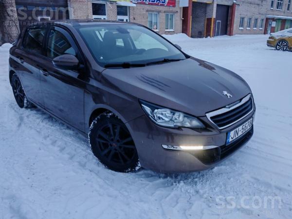 Brown Peugeot 308 2014 in Jekabpils, with an engine capacity of 1.60 L and mileage of 329 thousand km for 3550 €, photo 1 on AUTOMOTO.COM.LV