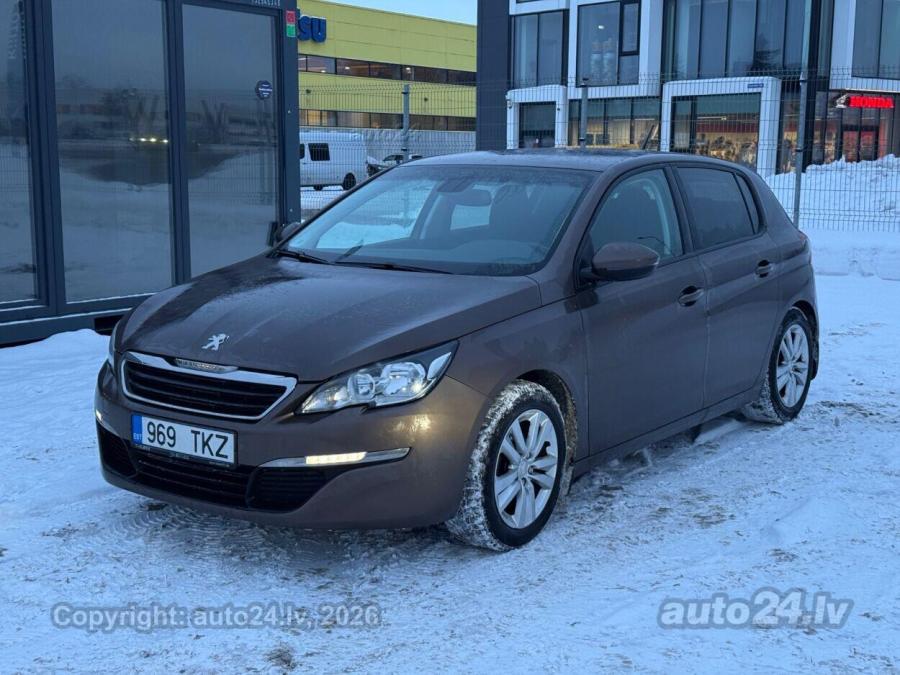 Brown Peugeot 308 2014 in Tallinn, with an engine capacity of 1.60 L and mileage of 182 thousand km for 3990 €, photo 1 on AUTOMOTO.COM.LV
