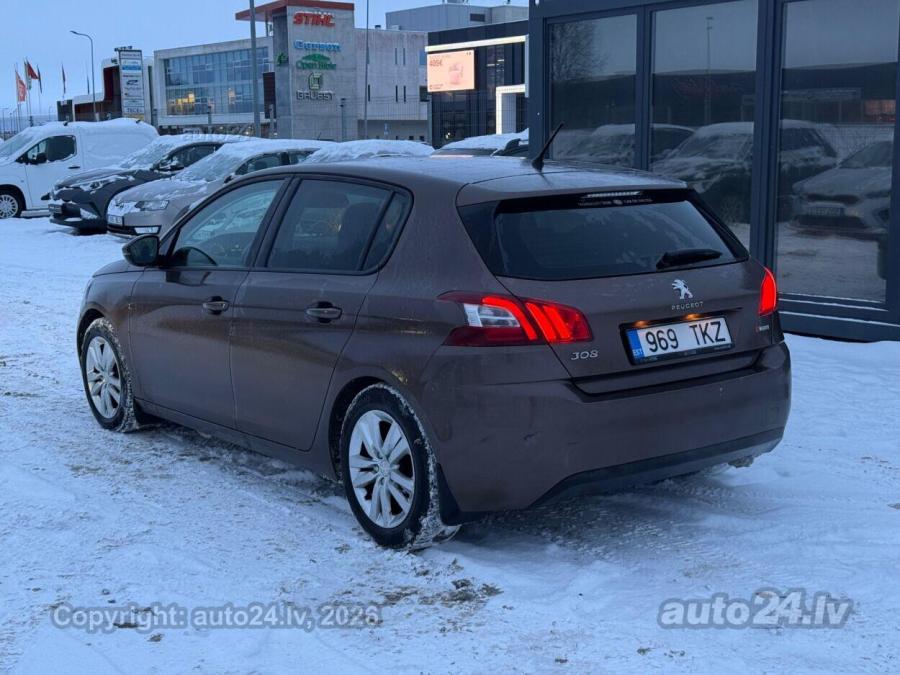 Brown Peugeot 308 2014 in Tallinn, with an engine capacity of 1.60 L and mileage of 182 thousand km for 3990 €, photo 4 on AUTOMOTO.COM.LV