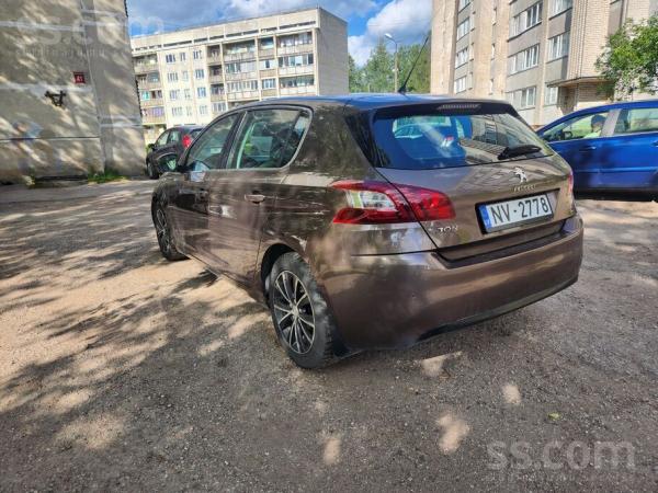 Brūns Peugeot 308 2014 Jelgava, ar dzinēja tilpumu 1.60 L un nobraukumu 212 tūkst. km par 4950 €, foto 8 vietnē AUTOMOTO.COM.LV