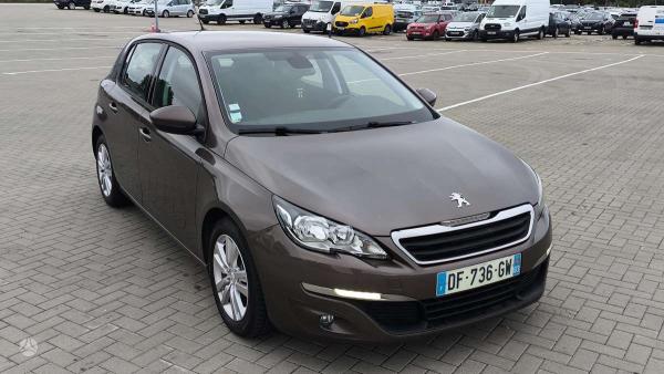 Brūns Peugeot 308 2014 Tauragė, ar dzinēja tilpumu 1.56 L un nobraukumu 291 tūkst. km par 4400 €, foto 2 vietnē AUTOMOTO.COM.LV