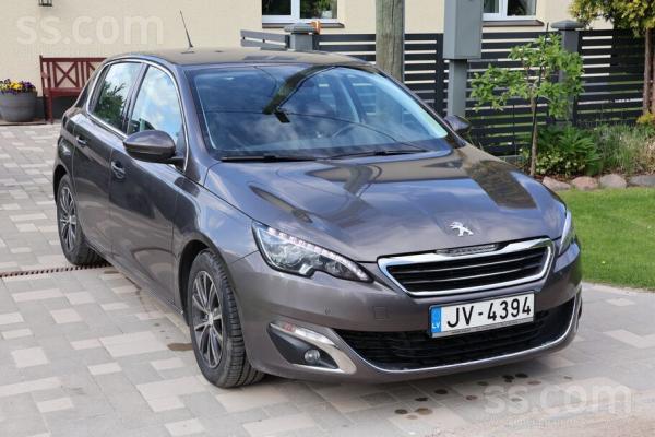 Brown Peugeot 308 2015 in Jelgava, with an engine capacity of 1.60 L and mileage of 51 thousand km for 8200 €, photo 1 on AUTOMOTO.COM.LV