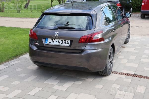 Brown Peugeot 308 2015 in Jelgava, with an engine capacity of 1.60 L and mileage of 51 thousand km for 8200 €, photo 7 on AUTOMOTO.COM.LV