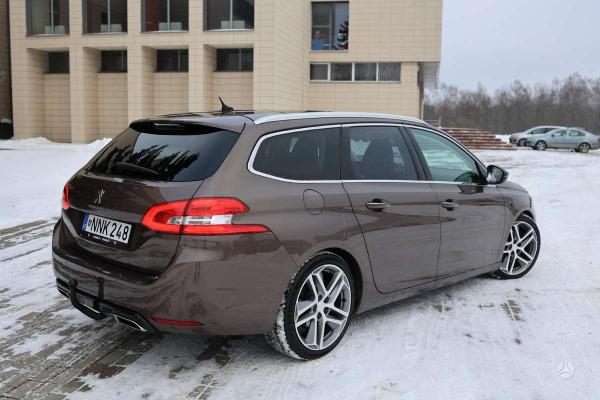 Brūns Peugeot 308 2014 Alīta, ar dzinēja tilpumu 2.00 L un nobraukumu 275 tūkst. km par 7300 €, foto 4 vietnē AUTOMOTO.COM.LV