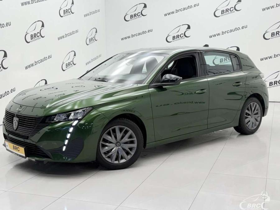 Green Peugeot 308 2022 in Vilnius, with an engine capacity of 1.20 L and mileage of 101 thousand km for 9900 €, photo 1 on AUTOMOTO.COM.LV
