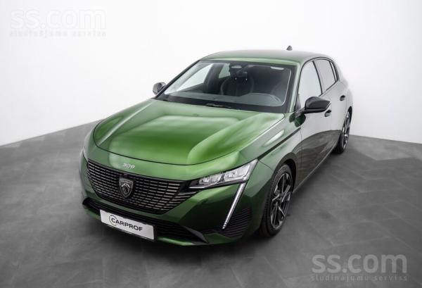 Green Peugeot 308 2022 in Tallinn, with an engine capacity of 1.20 L and mileage of 75 thousand km for 17999 €, photo 1 on AUTOMOTO.COM.LV