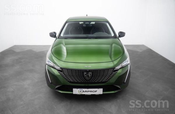 Green Peugeot 308 2022 in Tallinn, with an engine capacity of 1.20 L and mileage of 75 thousand km for 17999 €, photo 2 on AUTOMOTO.COM.LV
