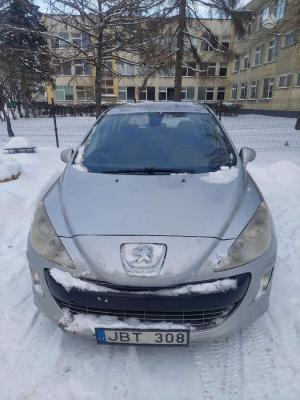Grey Peugeot 308 2007 in Vilnius, with an engine capacity of 1.56 L and mileage of 345 thousand km for 999 €, photo  on AUTOMOTO.COM.LV