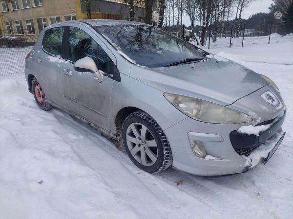 Grey Peugeot 308 2007 in Vilnius, with an engine capacity of 1.56 L and mileage of 345 thousand km for 999 €, photo 3 on AUTOMOTO.COM.LV